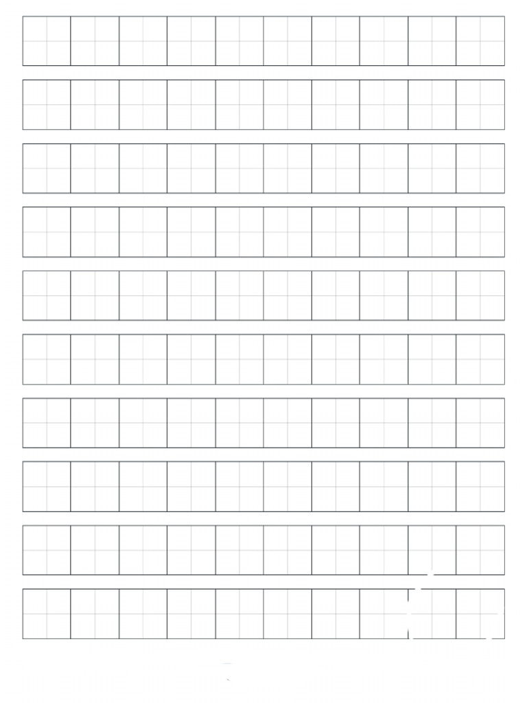 Chinese Write Paper Sheet Character | PDF