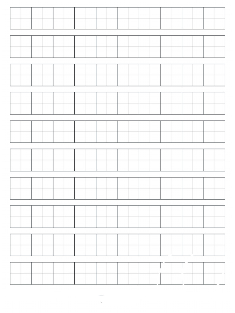Chinese Write Paper Sheet Character | PDF