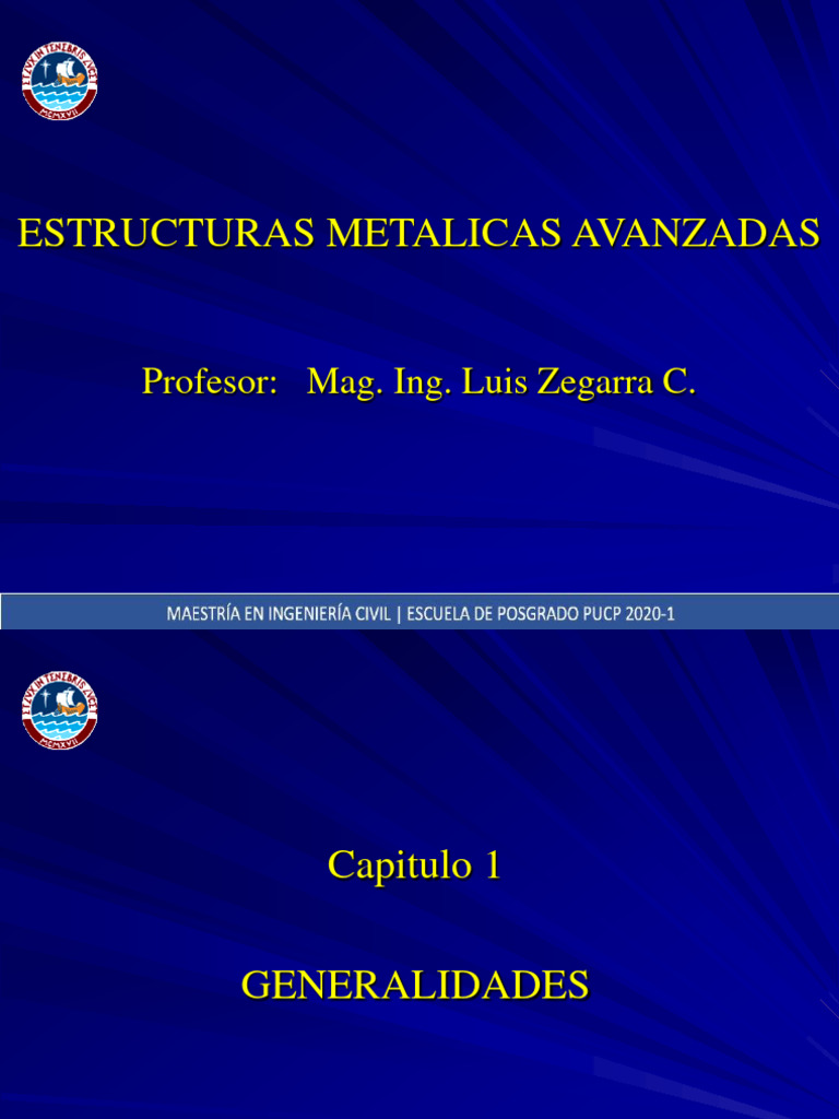 1CIV15 Estructuras Metalicas Avanzadas PUCP | PDF