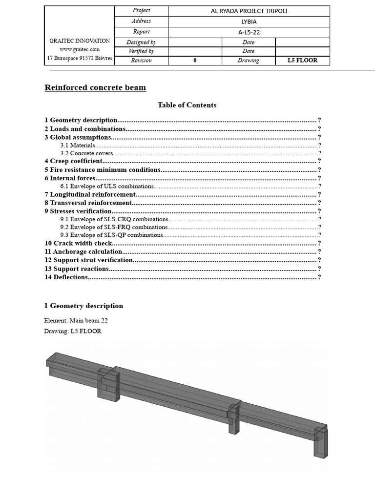 Structural Design Report | PDF | Beam (Structure) | Concrete