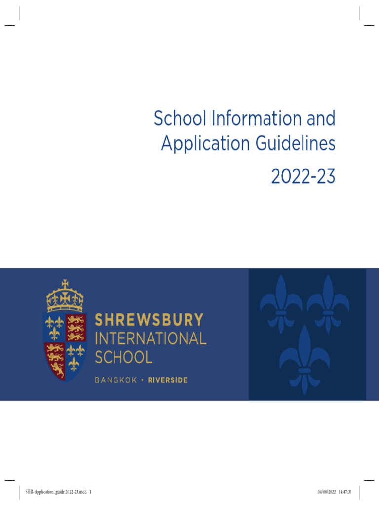 SHR-Application Guide 2022-23 New Link Data | PDF | Educational Assessment | Schools
