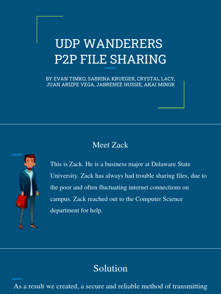 Udp Wanderers File Sharing p2p File Transfer | PDF | Peer To Peer | Software