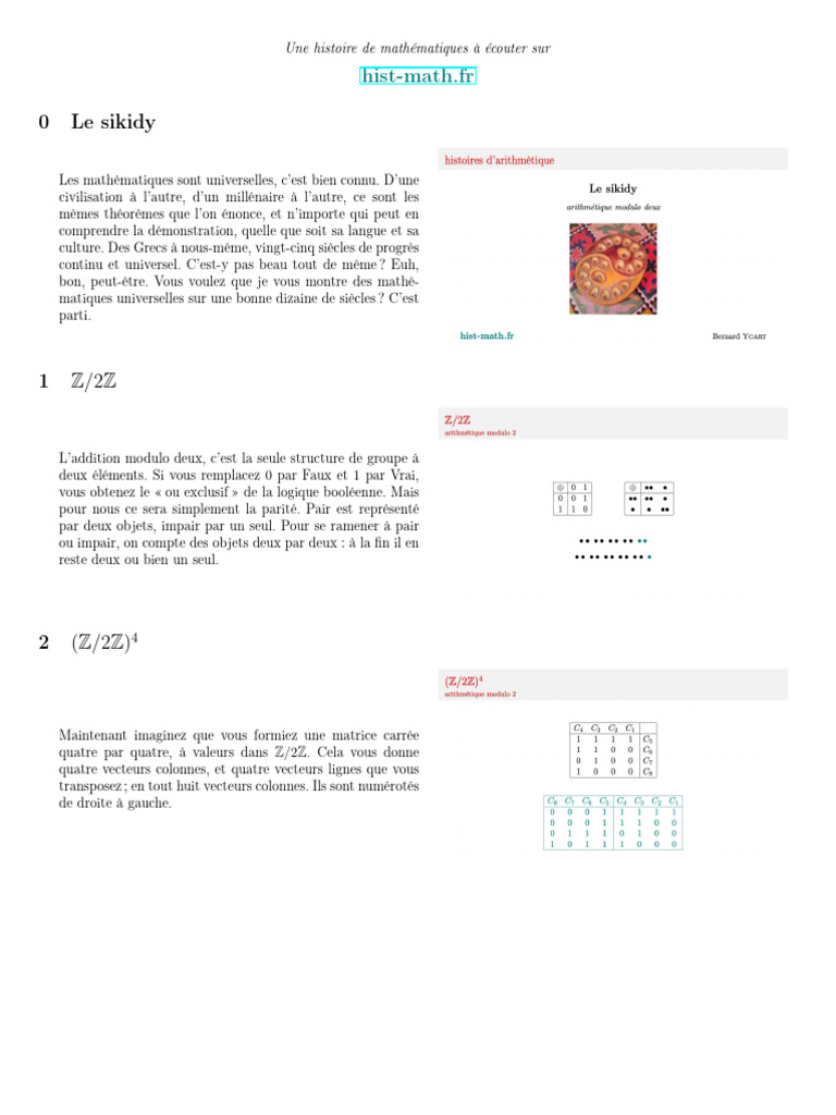 Sikidy | PDF | Mathématiques