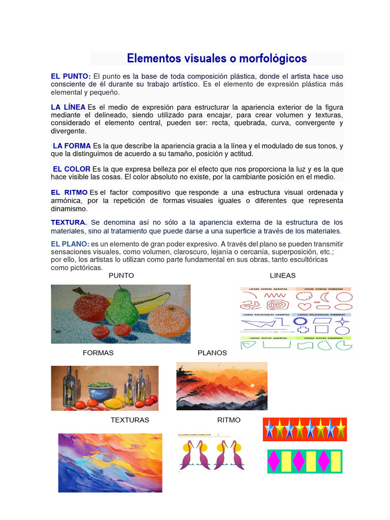 Elementos Visuales - Enviar | PDF | Color | Pinturas