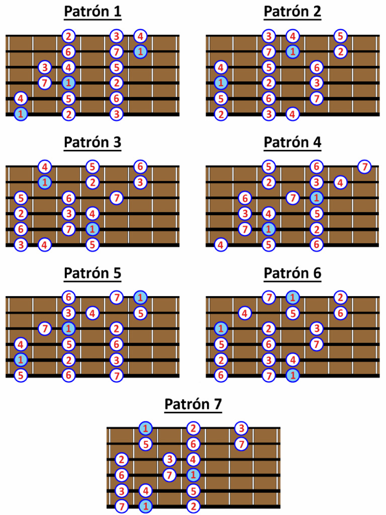 Acordes De La Escala Mayor Como Se Forman Teoria Como Se Tocan El La ...