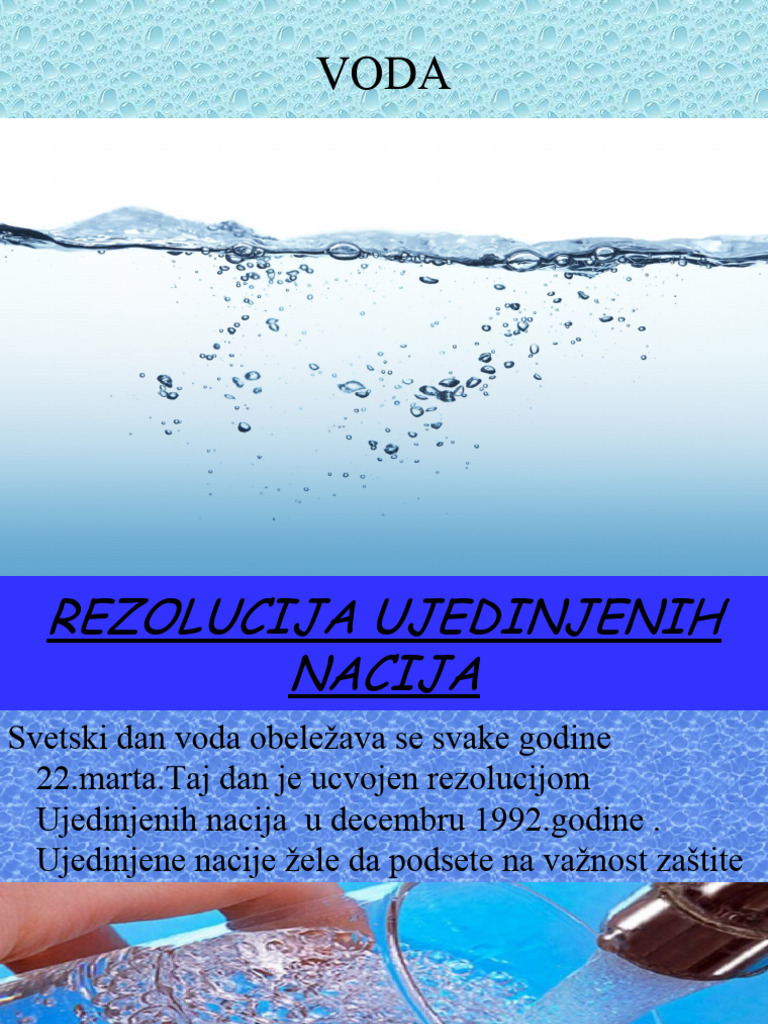 Prezentacija Voda | PDF