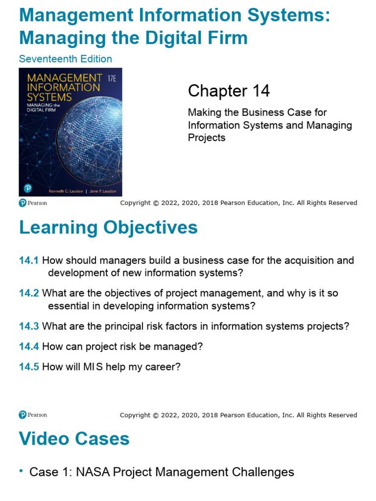 Managing Projects Chapter 14 | PDF | Change Management | Risk