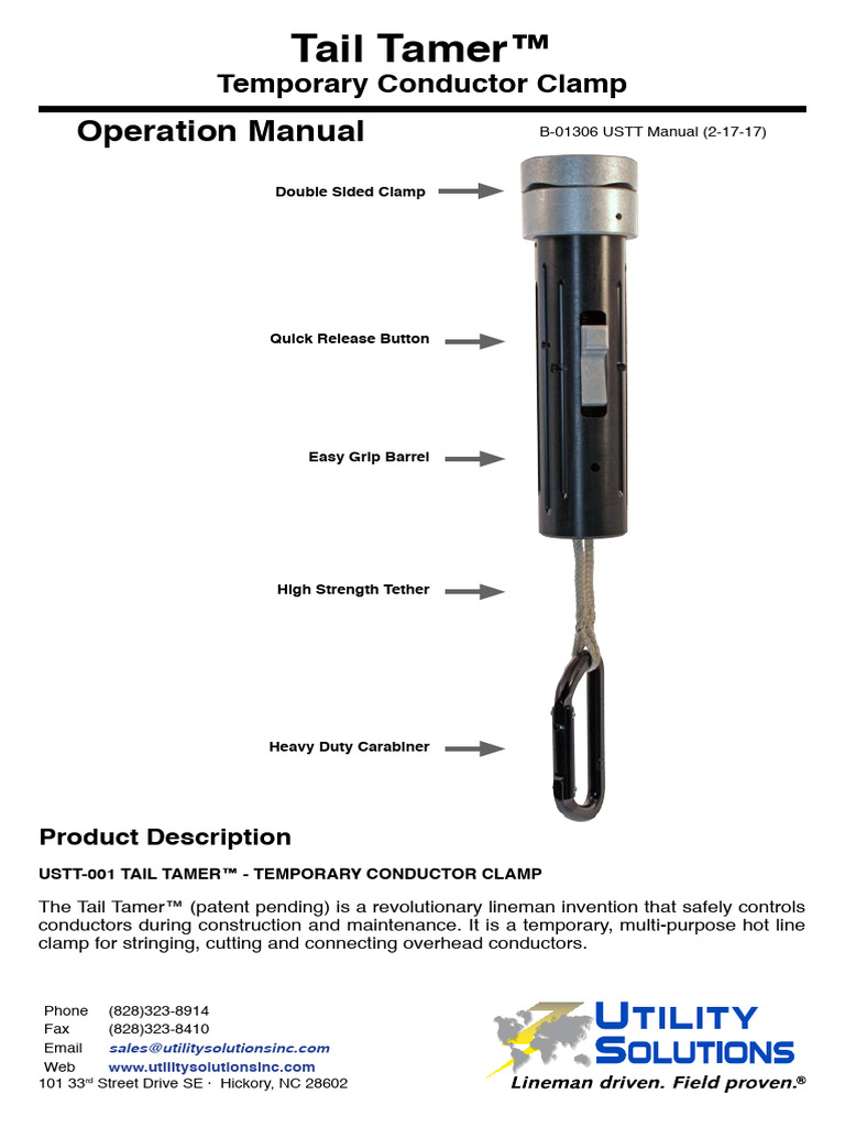 USTT Manual 2-27-17 | PDF | Insulator (Electricity) | Equipment