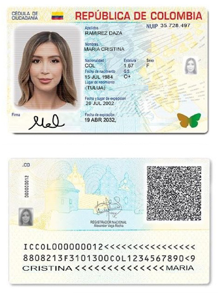 Cedula Maria Crsitina | PDF