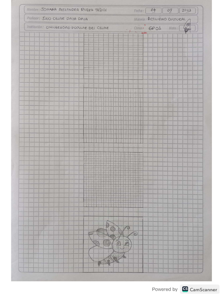 Línea Horizontal, Linea Vertical Cuadrícula, Dibujo Libre. | PDF