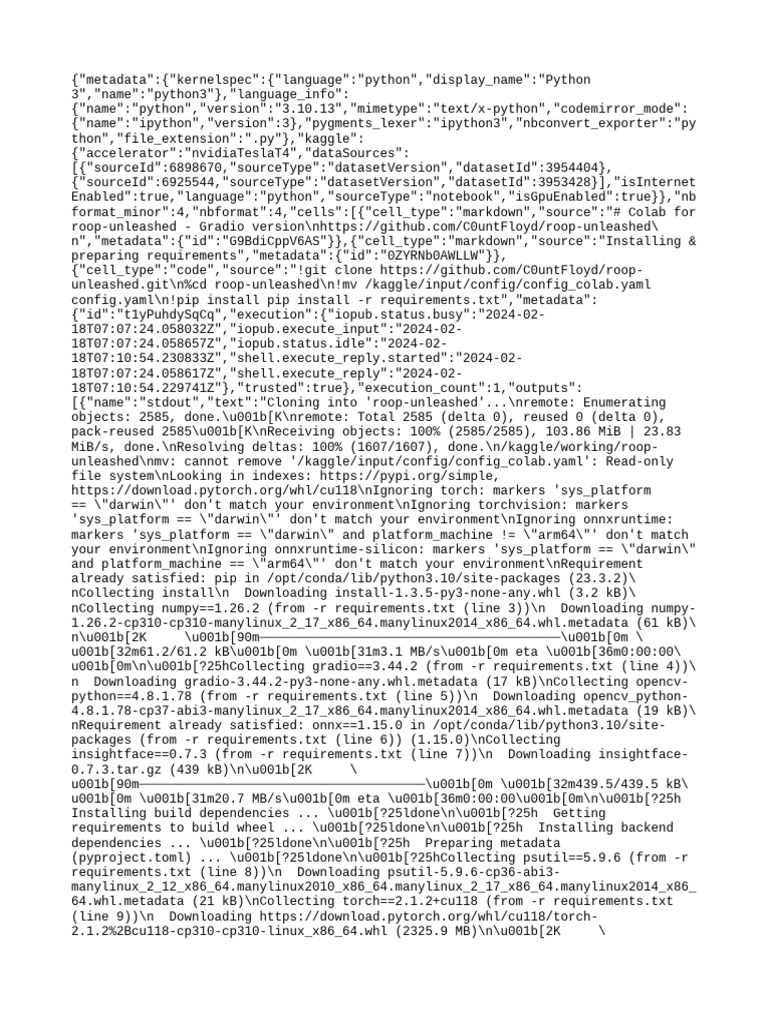 Roop Unleashed 02.ipynb | PDF | Computing | Software Roop Unleashed 02.ipynb | PDF | Computing | Software