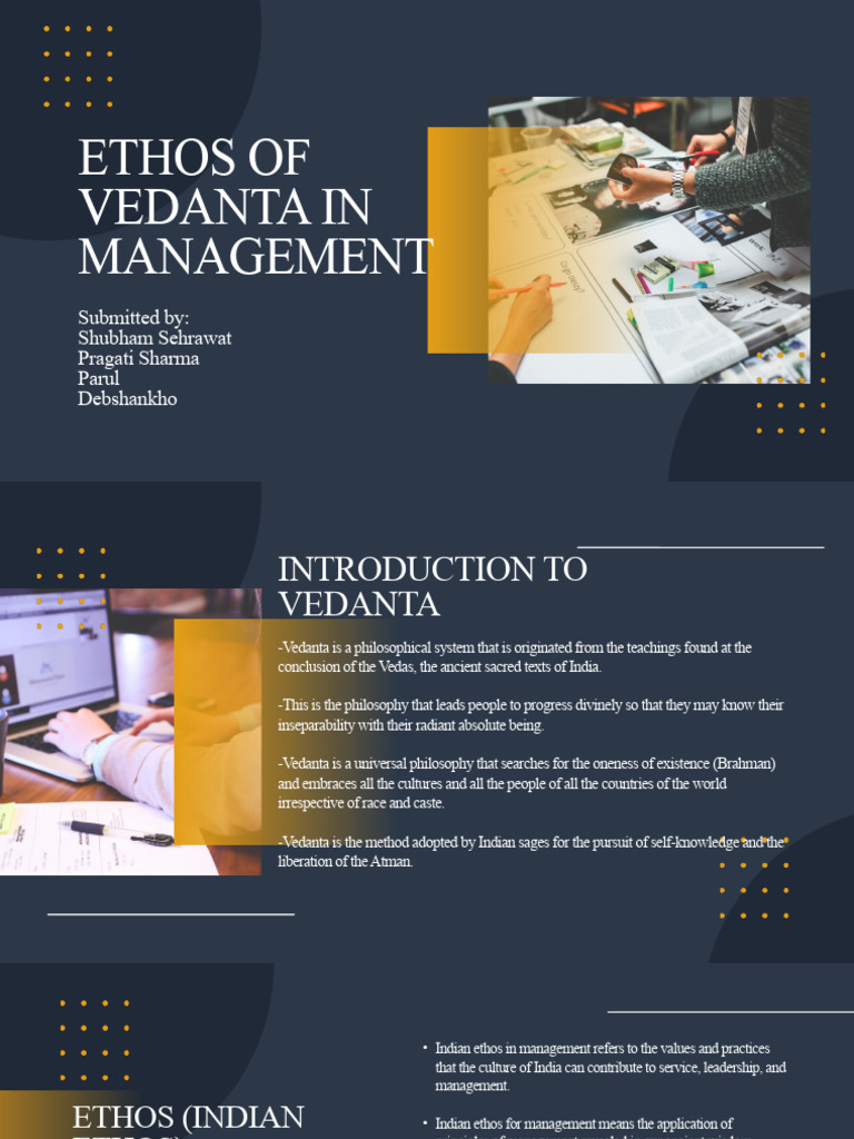 Ethos of Vedanta in Management | PDF | Bhagavad Gita | Vedanta