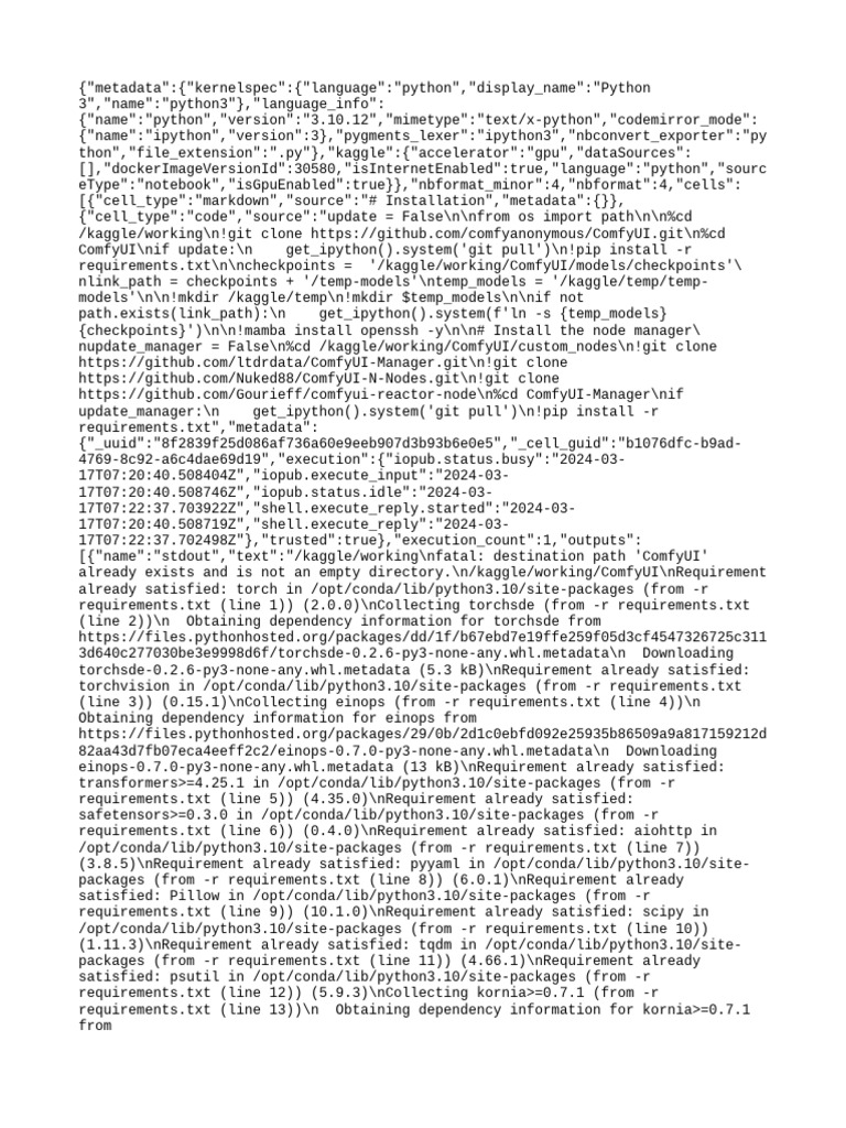 Comfyui-Upscaling Kaggle - Ipynb | PDF | Computer File | Computing