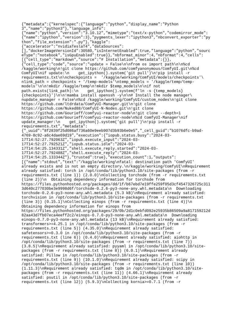 Reactor_comfyUi.ipynb | PDF | System Software | Software Reactor_comfyUi.ipynb | PDF | System Software | Software