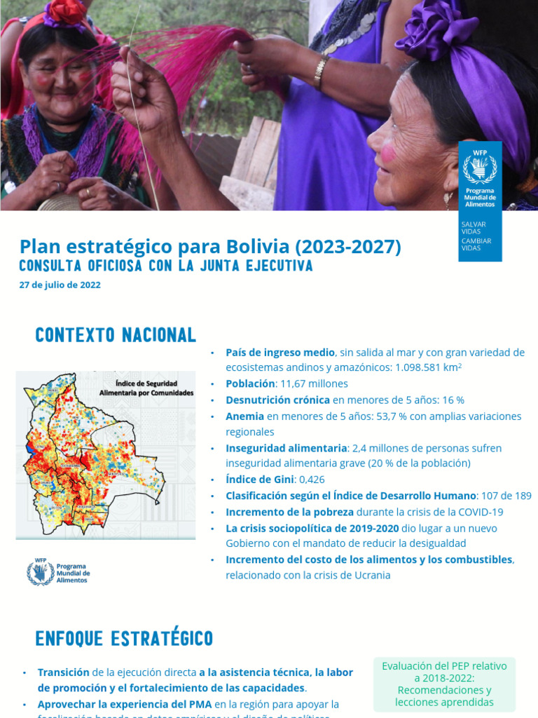 WFP 0000141383 | PDF | Seguridad alimentaria | Bolivia
