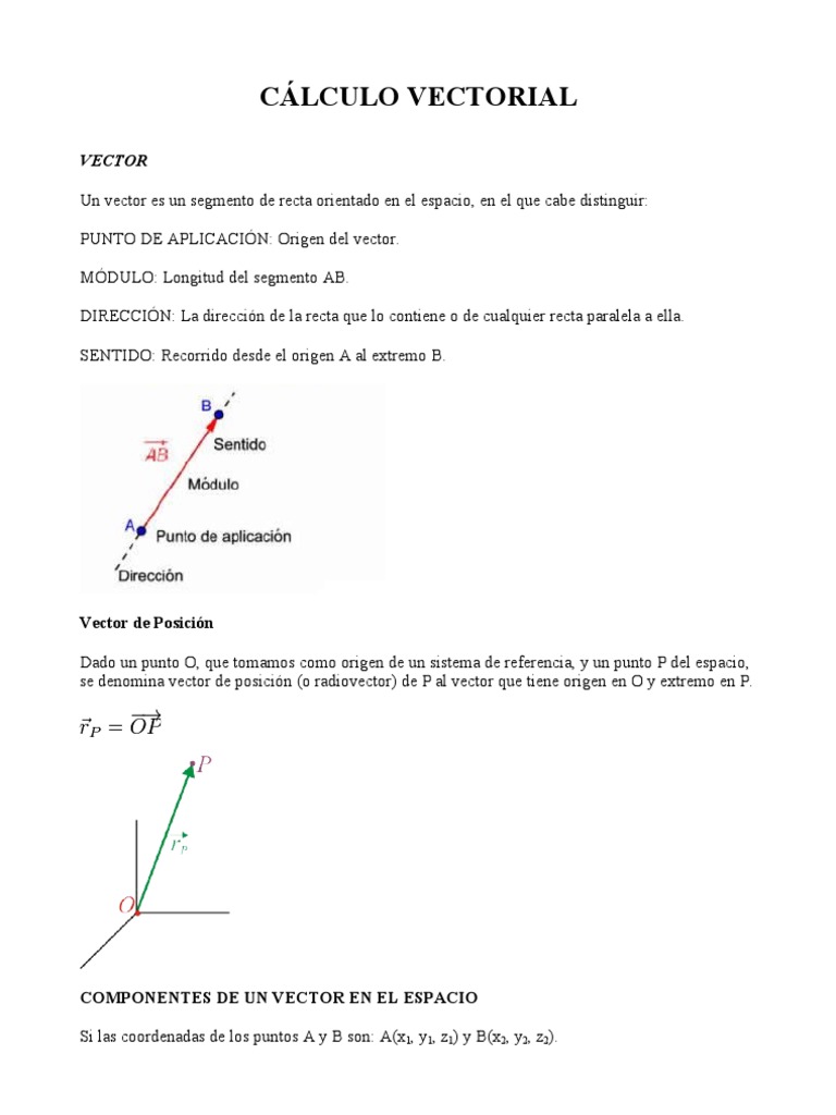 01 Vector | PDF | Vector Euclidiano | Espacio vectorial