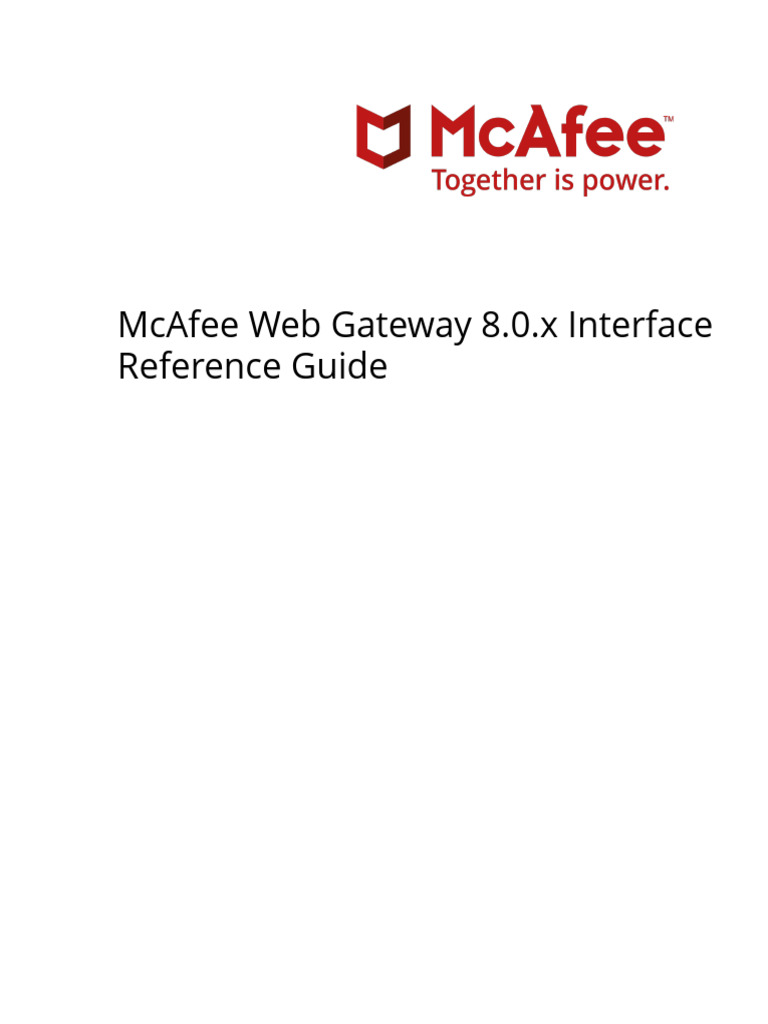Mcafee Web Gateway 8.0.x Interface Reference Guide 1-2-2020 | PDF ...