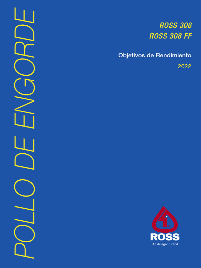 RossxRoss308 BroilerPerformanceObjectives2022 ES | PDF | Pollo | Agua