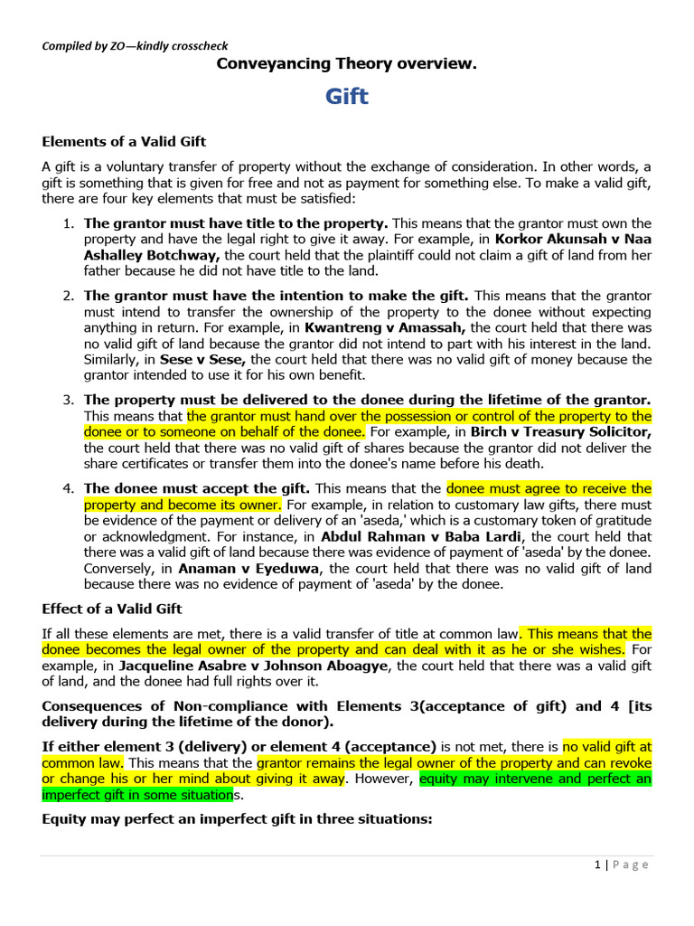 Conveyance Theory Update | PDF | Mortgage Law | Conveyancing