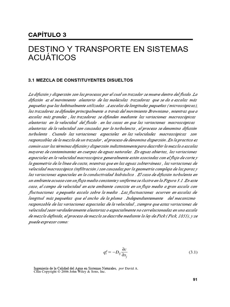 CHIN - Water-Quality - Engineering (Traducción) | PDF | Linealidad ...