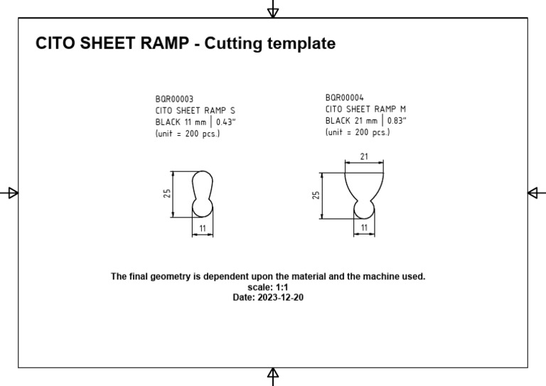 312 73 Sheet Ramp Cutting Template | PDF