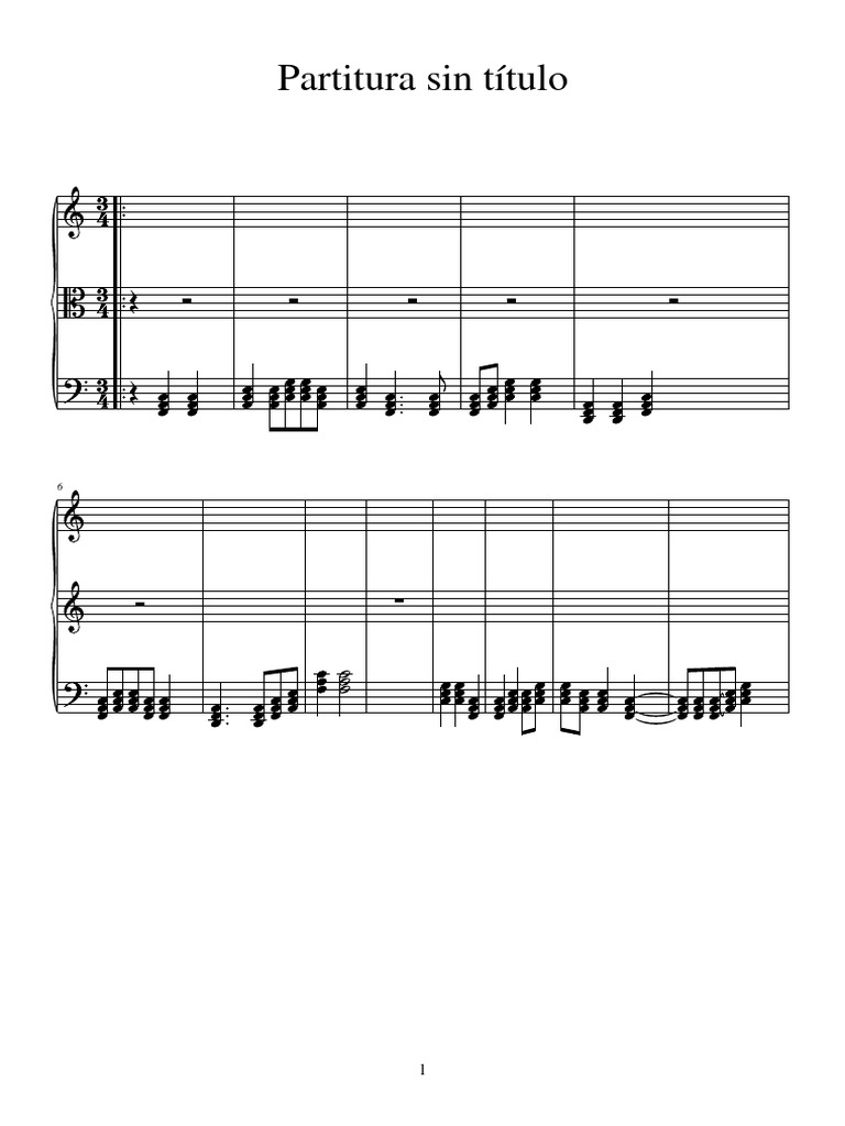 Partitura Sin Título | PDF