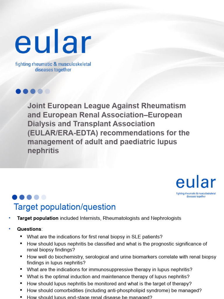 Monitoring Protocols for Lupus Nephritis | PDF | Kidney Disease | Kidney