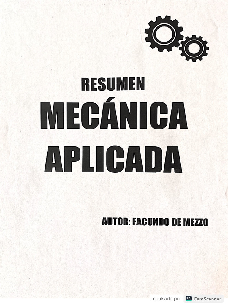 Resumen Mecánica Facu de Mezzo | PDF