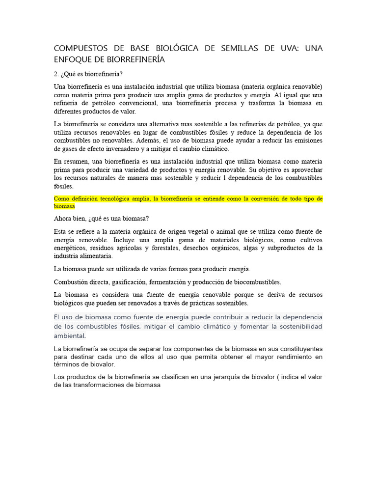 Exposicion | PDF | Energía renovable | Biomasa