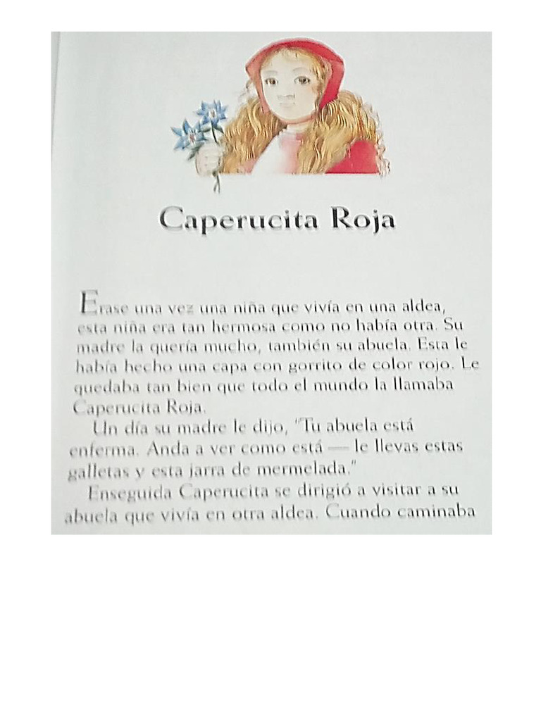Caperucita Roja Tesoro de Cuentos de Hadas | PDF