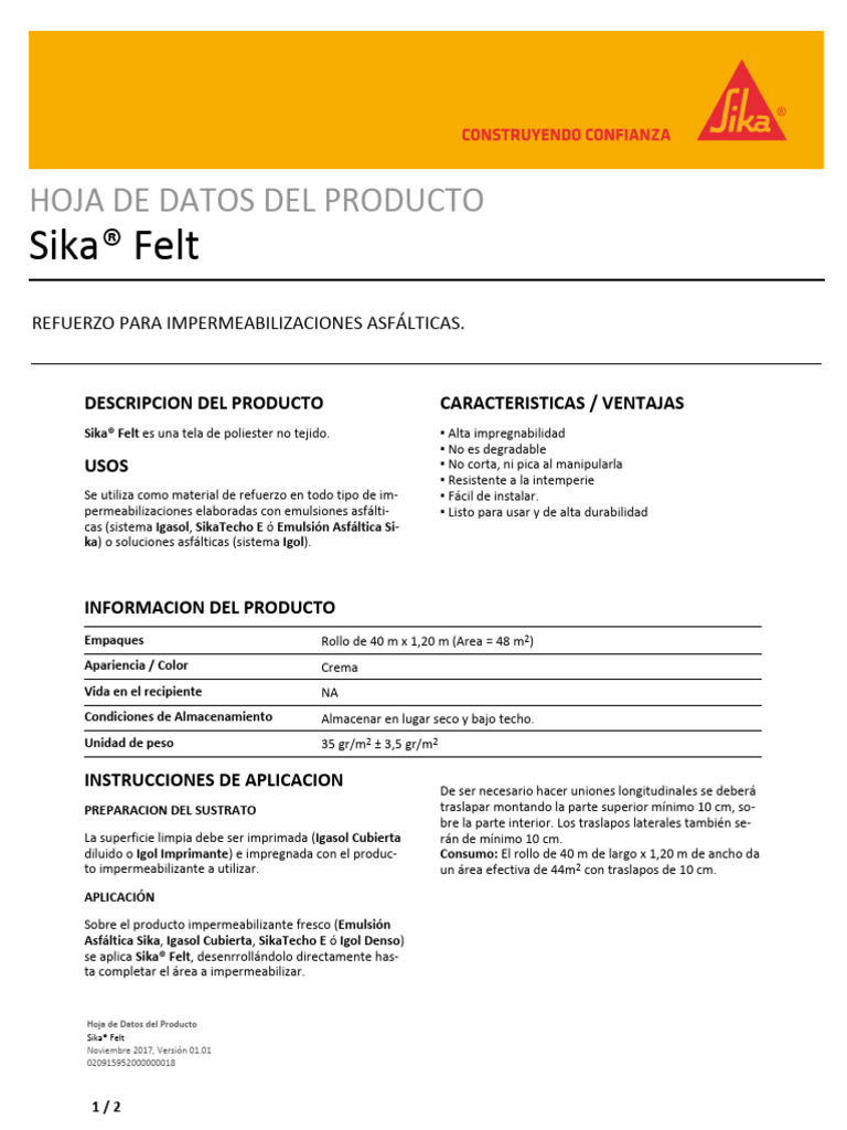 Sika Felt | PDF