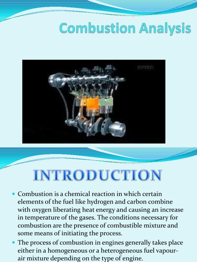 Combustion Analysis | PDF | Combustion | Internal Combustion Engine