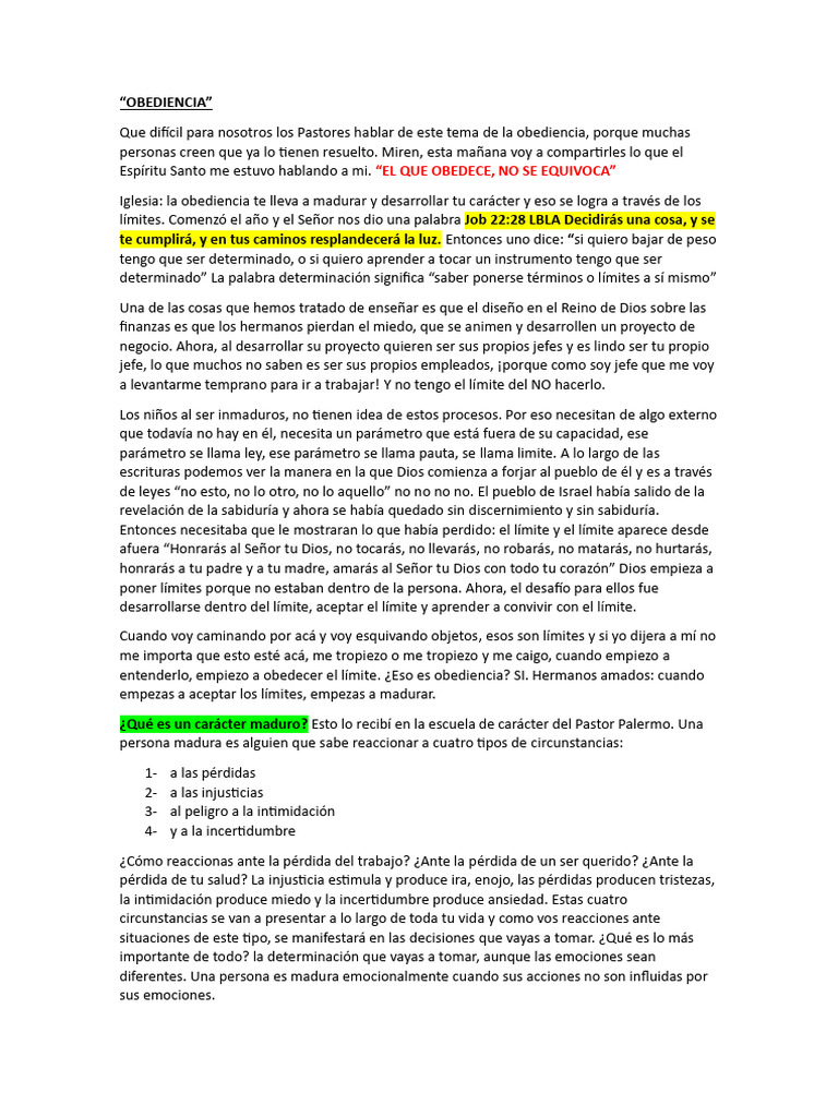 OBEDIENCIA | PDF | Jesús | Creencia religiosa y doctrina