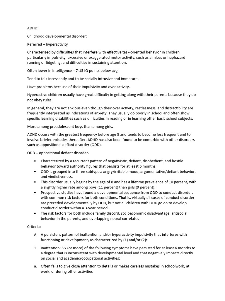 ADHD, Autism, LD, Intellectual Disability | PDF | Autism Spectrum ...