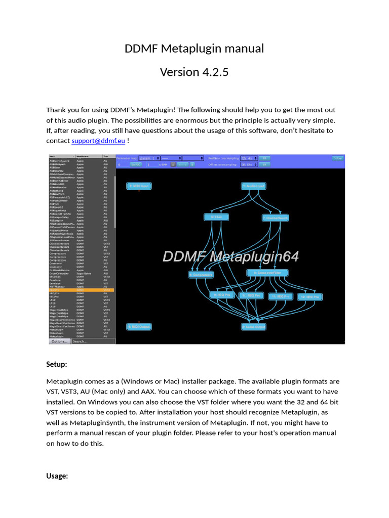 Metaplugin Manual | PDF | Computing | Computer Engineering