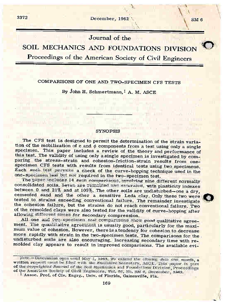 Schmertmann CFS Tests 1962 | PDF