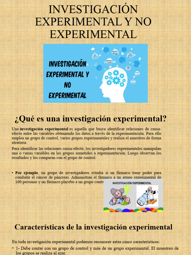 Investigación Experimental y No Experimental | PDF | Experimentar ... Investigación Experimental y No Experimental | PDF | Experimentar ...