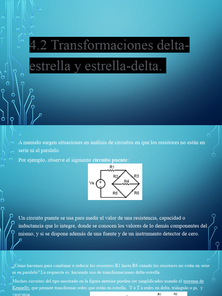 4.2 Transformaciones delta-estrella y estrelladelta | PDF