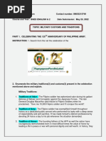 AFP Customs and Traditions: Definition of Terms | PDF | Military