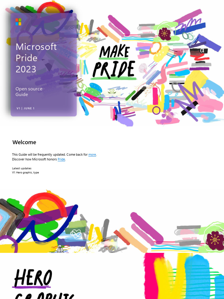 Microsoft Pride 2023 - Open Source | PDF | Typefaces | Writing