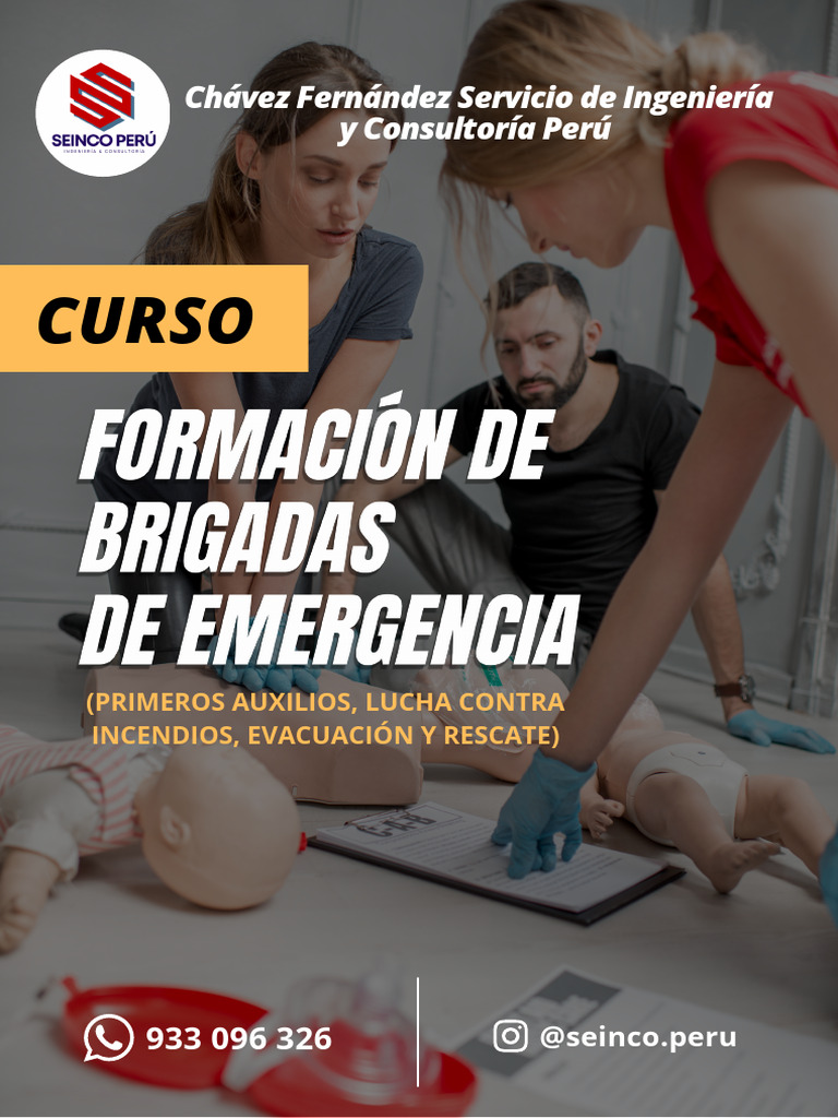 Brochure - Formación de Brigadas de Emergencia | PDF | Primeros auxilios | Servicios de emergencia