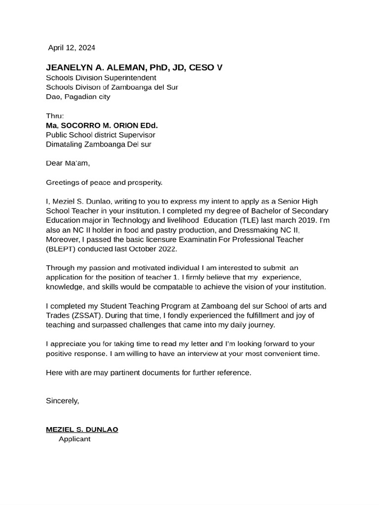 Intent Letter Final 01 | PDF