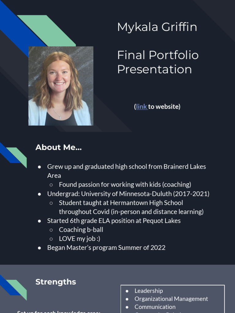 Masters Portfolio Presentation | PDF | Curriculum | Learning