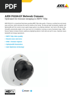 Datasheet Axis p3735 Ple Panoramic Camera en US 443423 | PDF | Camera ...