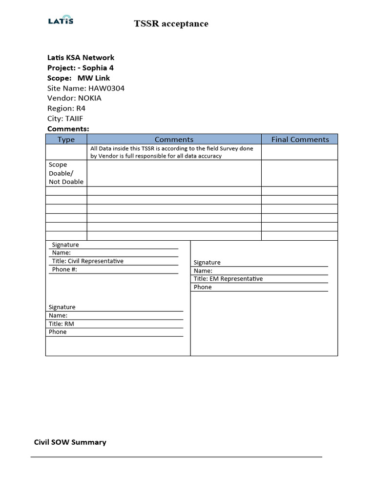 1-HAW0304 - COVER Page & Checklist | PDF
