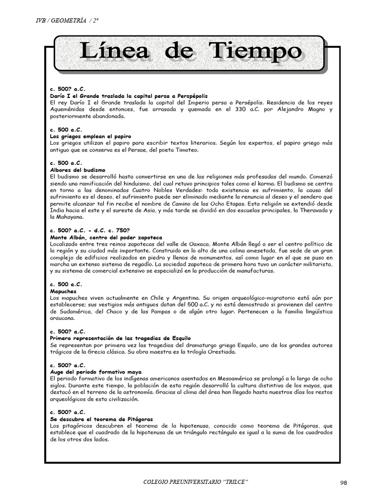 IV Bim - 2do. Año - Geom - Guía 1 - REPASO DE TRIANG. | PDF | Euclides | Geometría