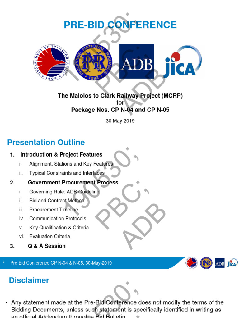 CPN04-05 Pre-Bid Conference Presentation | PDF | Procurement