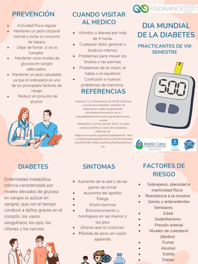 14. FOLLETO 14-DIA MUNDIAL DE LA DIABETES | PDF | Diabetes | Obesidad