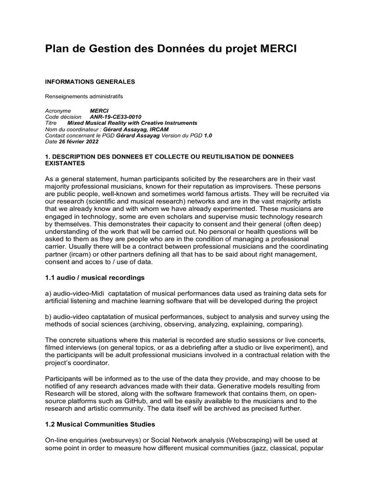 PGD Du Projet Merci v1 | PDF | Data Compression | Computer Network