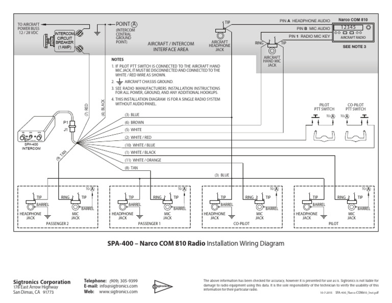 SPA-400 Narco-COM810 Inst | PDF | Telecommunications Equipment ...